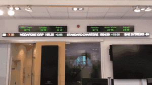 LED Time Zone Wall Clocks