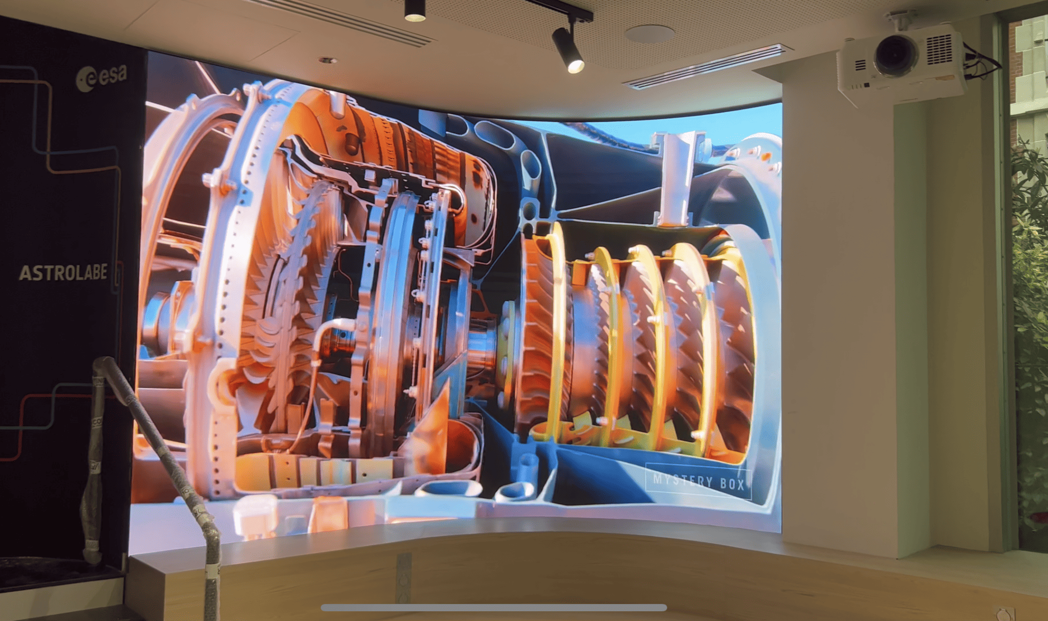 Curved COB LED Installation at European Space Agency in Paris