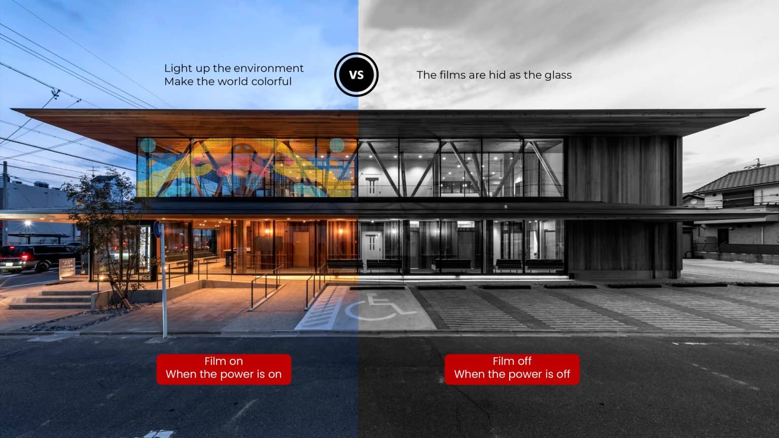 Transparent LED Film - Fix Directly to Glass