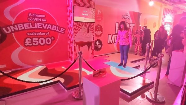 Interactive LED Floor With Touchscreen Sensors At Costa Coffee