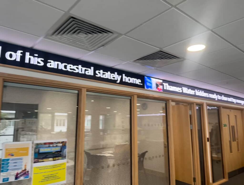 LED Display Installed In London Marketing Suite